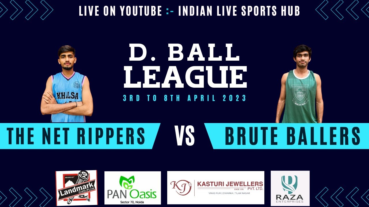 The Net Rippers Vs Brute Ballers Men Match | D Ball League Men & Women ...