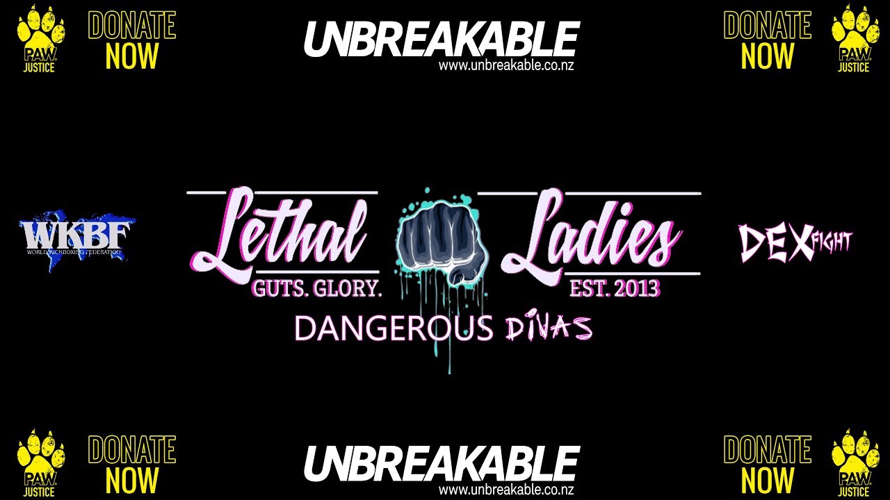 LETHAL LADIES WKBF NZ FTR LIGHTWEIGHT TITLE Mel Mackey Huriwai ROA ...