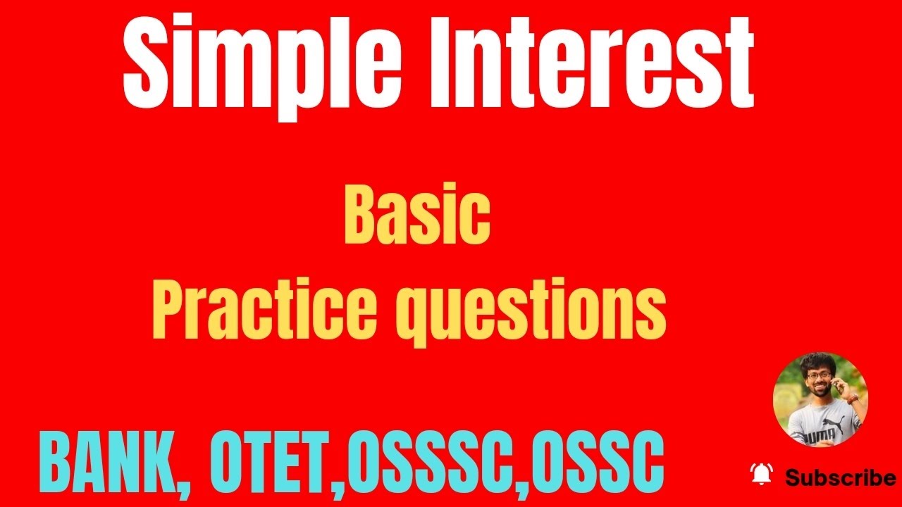Simple Interest Basic Practice Questions 2023 - YouTube