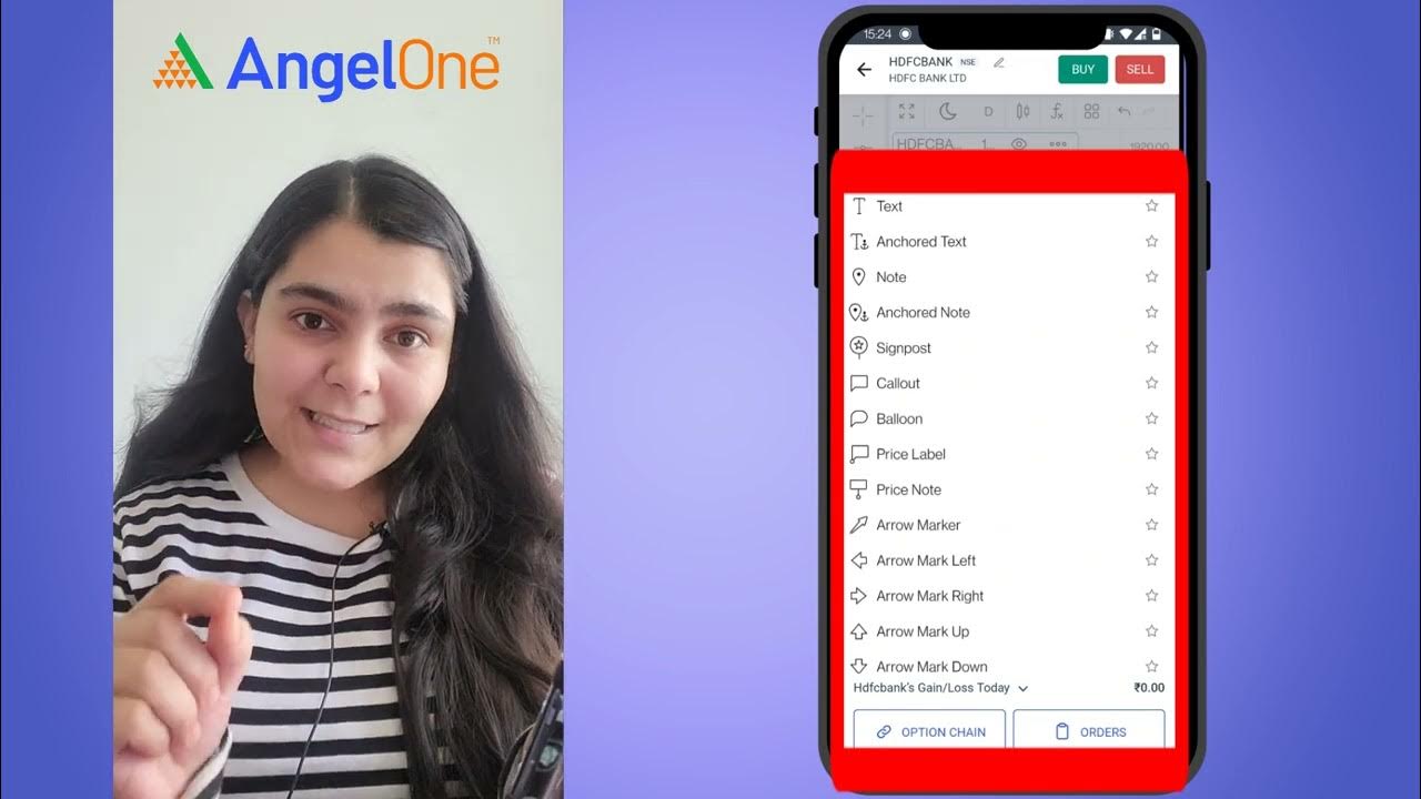 How to use Tool bar in trading using angelone platform - YouTube