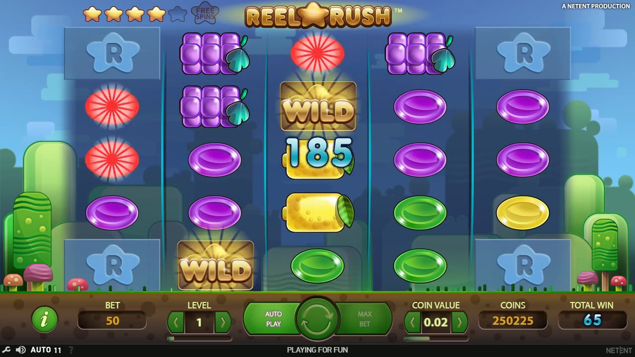 NetEnt - Reel Rush - Gameplay Demo - YouTube