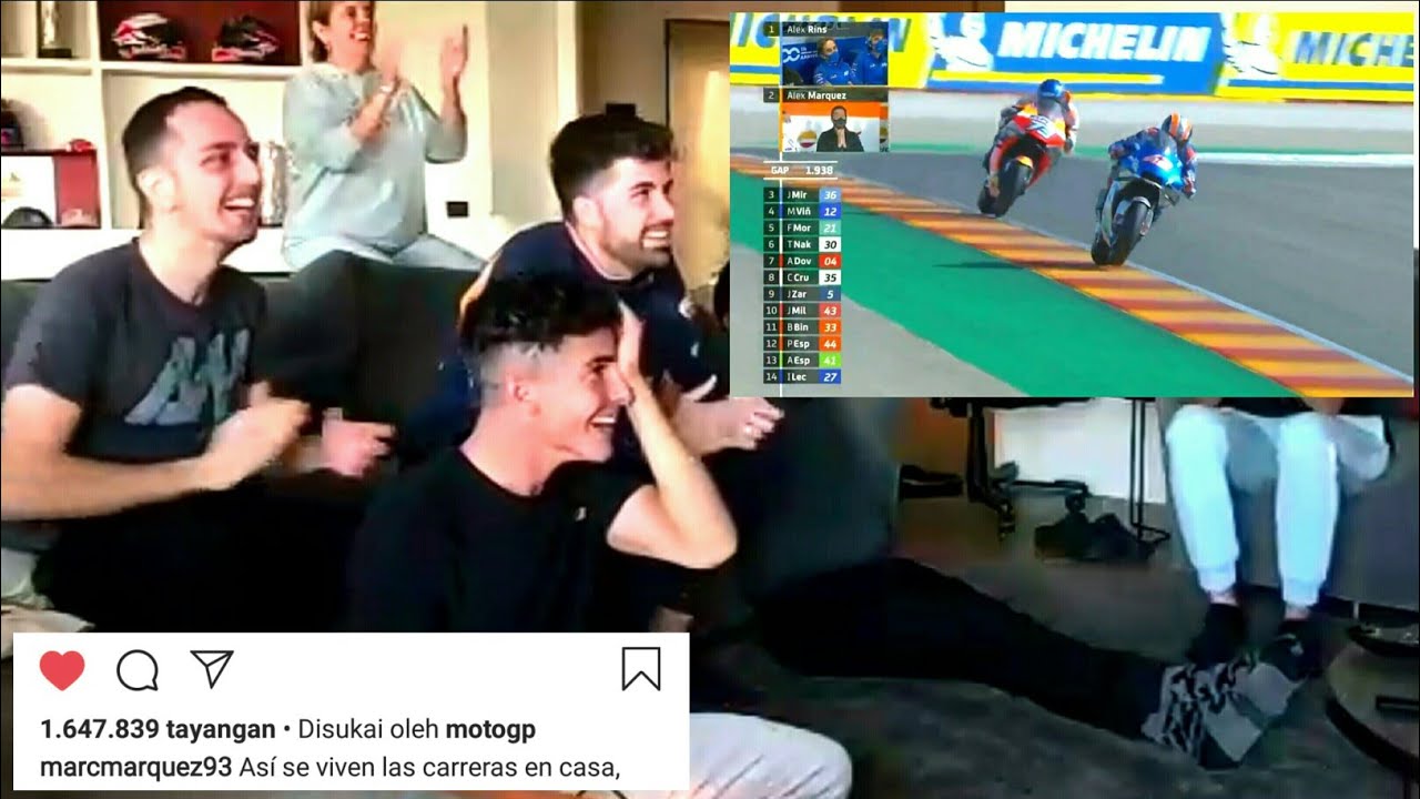 Kocak 😜 Marc Marquez Nonton Alex Marquez Dari Rumah | Motogp Hari Ini ...