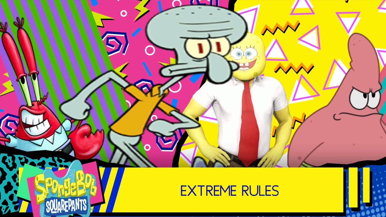 SpongeBob SquarePants Edition Extreme Rules Match - WWE 2K23 - YouTube