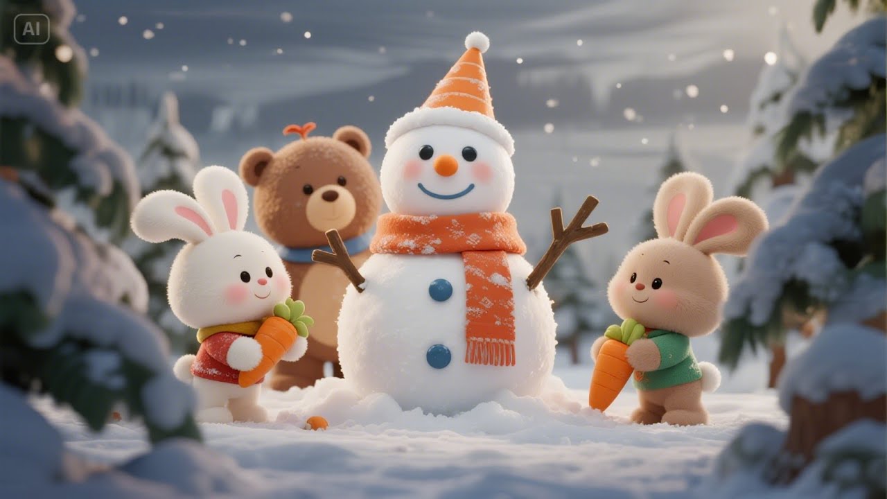 🐻 Snowy Snuggles with Baby Bear | ABC Fun for Kids | MomoMello ...