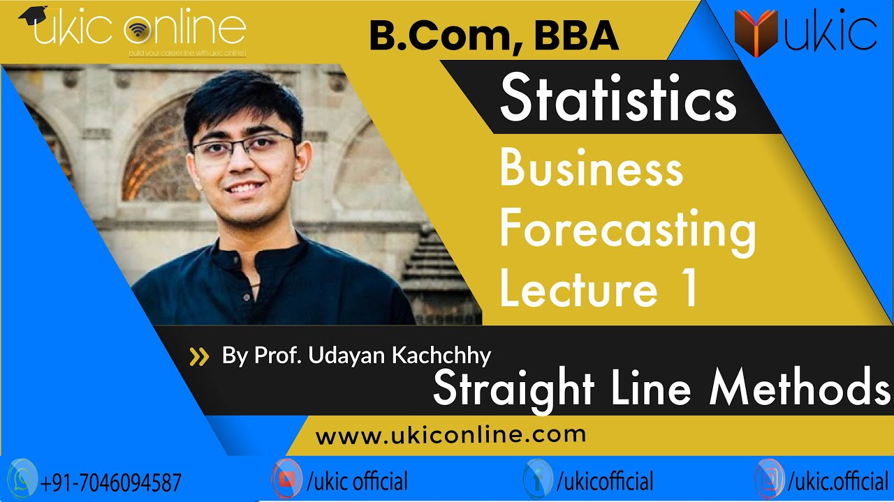 # 1 Business Forecasting - Straight Line Method || Odd and Even Years ...