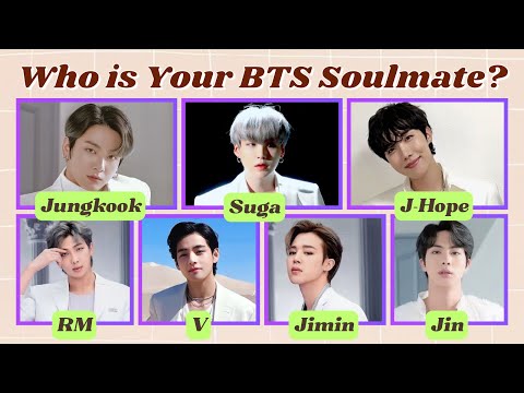 Who is Your BTS Soulmate? 😍 | Fun Personality Test Quiz 💜