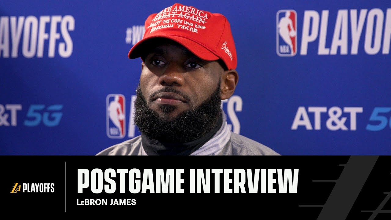 Lakers Postgame: LeBron James (8/18/20) - YouTube