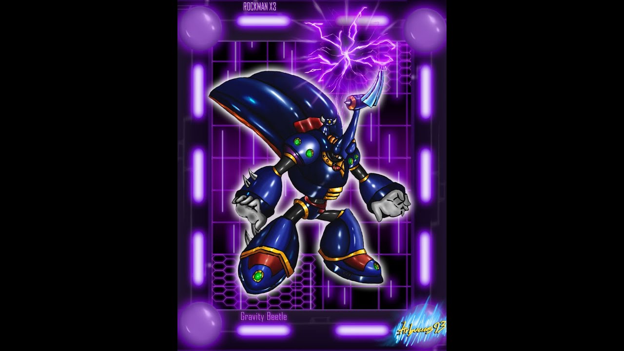 Mega Man (Rockman) X3 - Gravity Beetle boss - SNES - YouTube