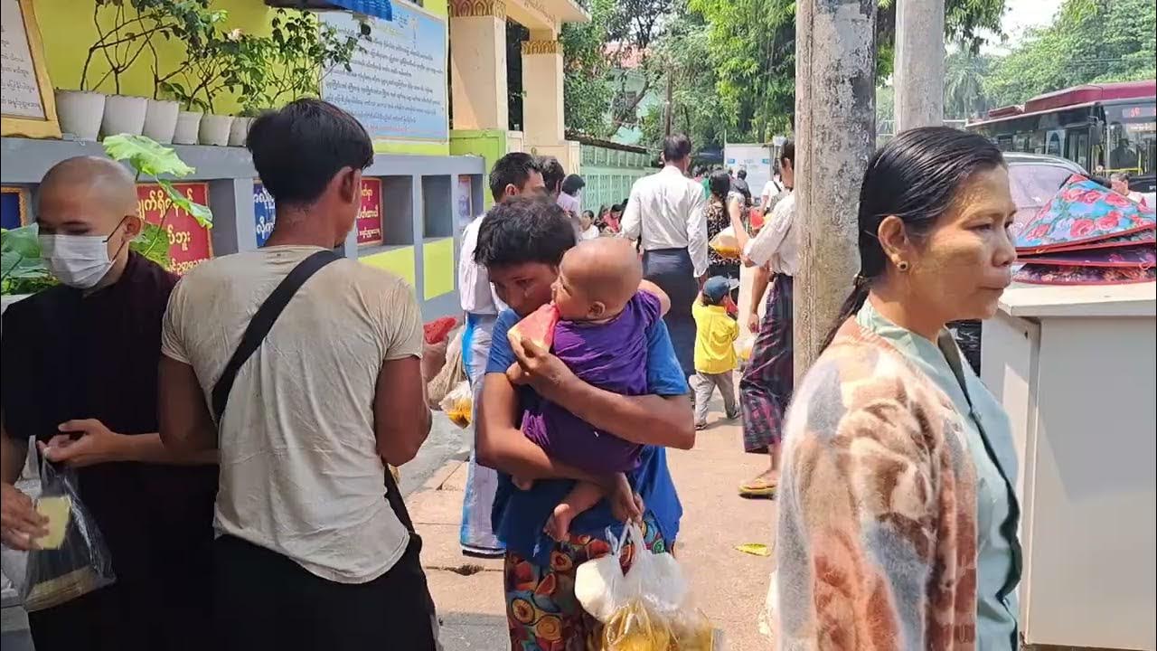 14 3 2023 သရက်တောကျောင်းတိုက် သဘာဝတရားရိပ်သာ၌ နေ့စဥ် ထမင်း ဟင်း အဟာရဒါန