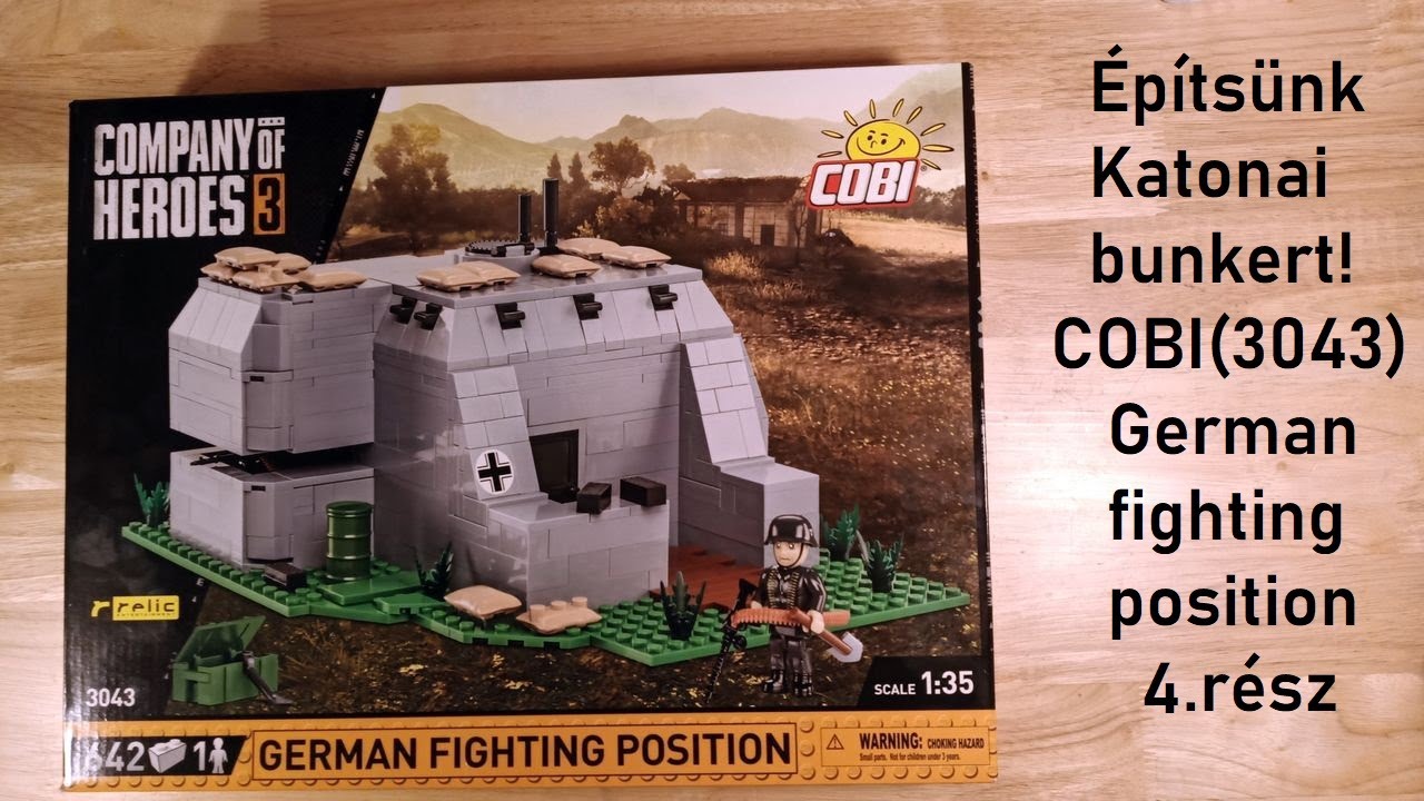 Építsünk katonai bunkert! COBI(3043) German fighthing position 4.rész ...