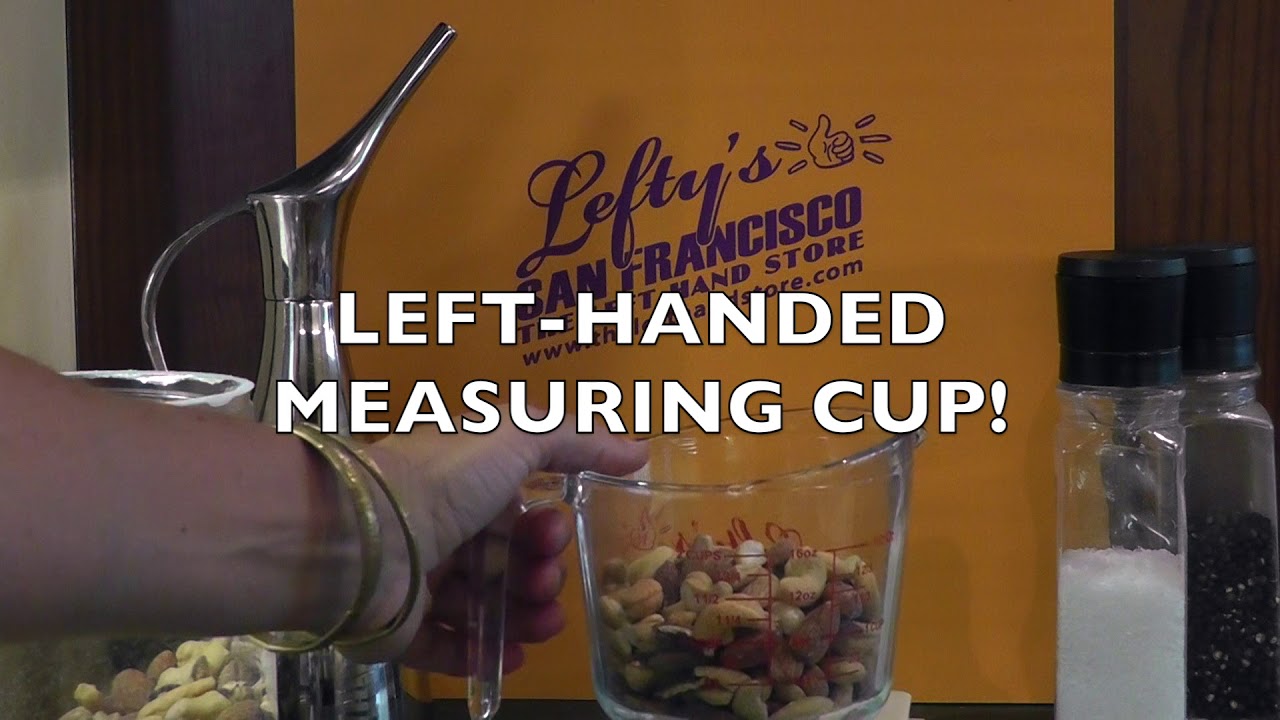 Left-handed 2-Cup Glass Measuring Cup Only from Lefty's the Left Hand ...