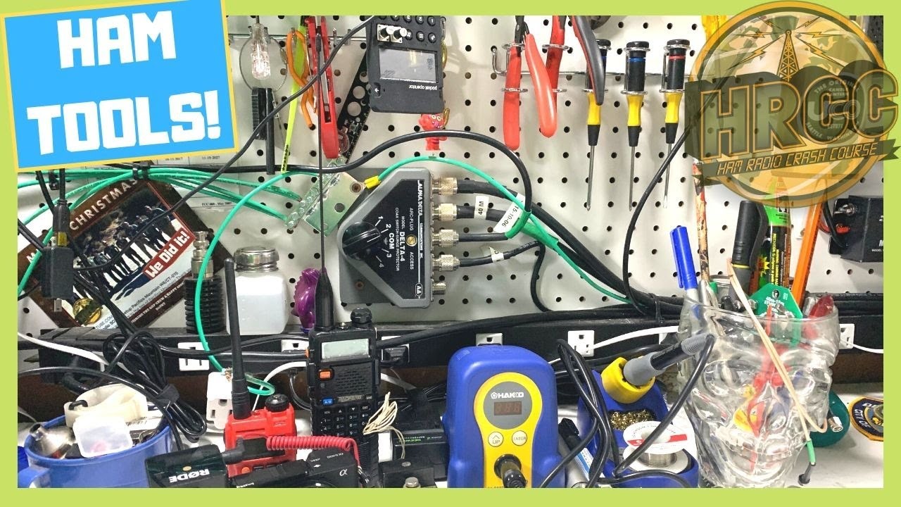 Ham Radio Shack Convenience Items and Tools - YouTube