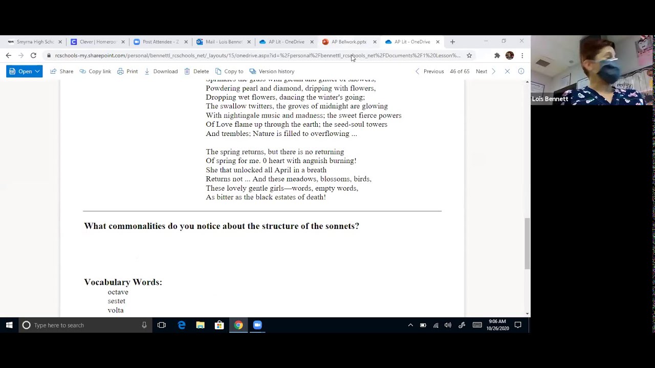Petrarchan Sonnet Lesson - YouTube