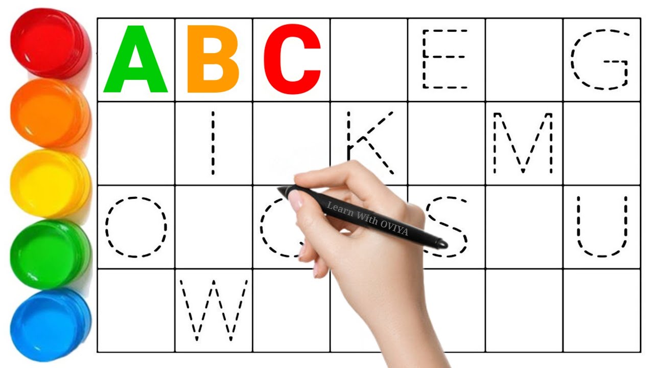 Let's Trace & Write uppercase ABCD for preschool Toddlers & Kids ...