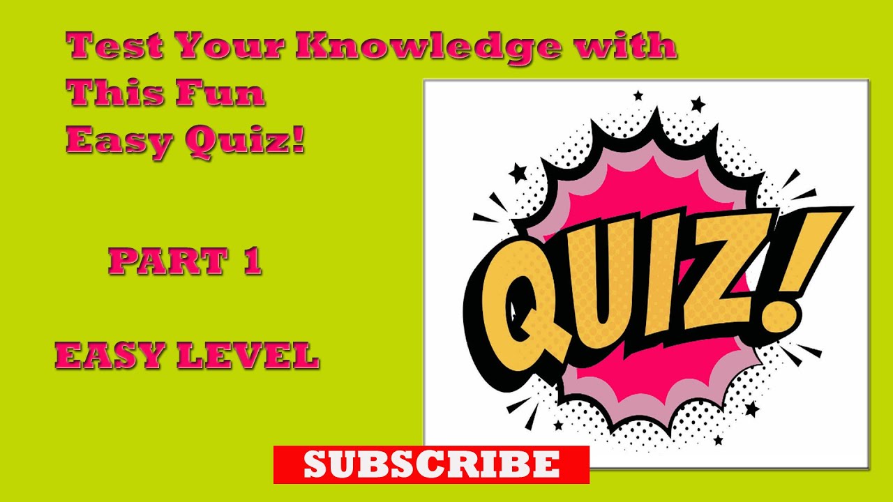 Easy Quiz Series - Part 1|Test Your Knowledge #youtubevideo #viralvideo ...