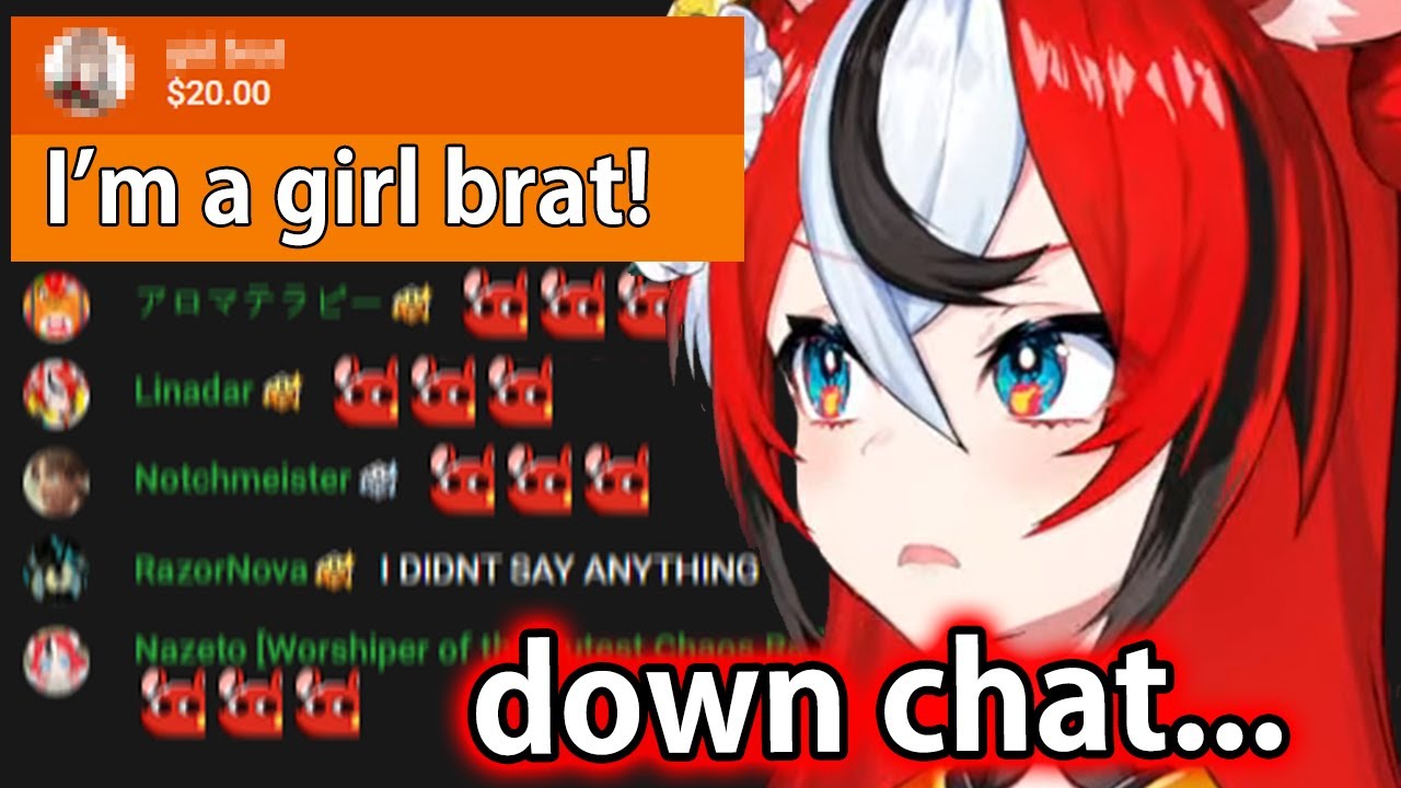 Bae makes chat behave after a Girl fan superchats but then... - YouTube