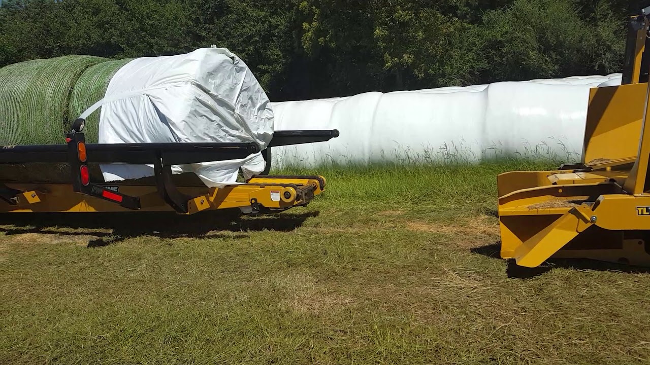 tube line bale liner - YouTube