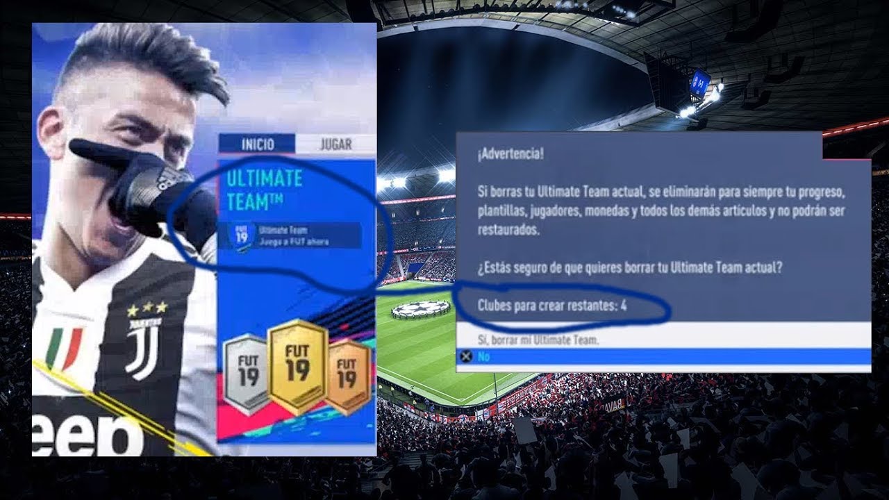 FIFA 19 // ¿CÓMO BORRAR MI CLUB DE ULTIMATE TEAM? - YouTube