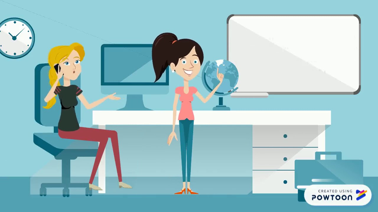 Powtoon : animation of accounting office - YouTube