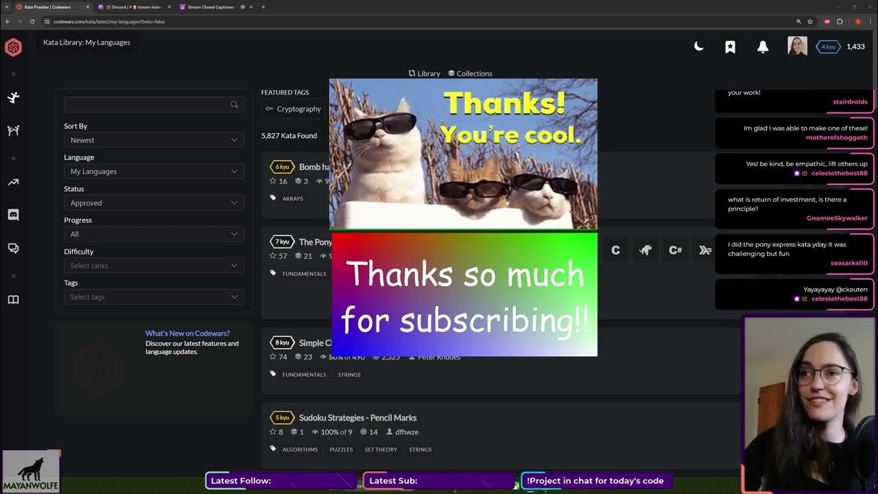 #100Devs - Let's Codewars Really! - YouTube