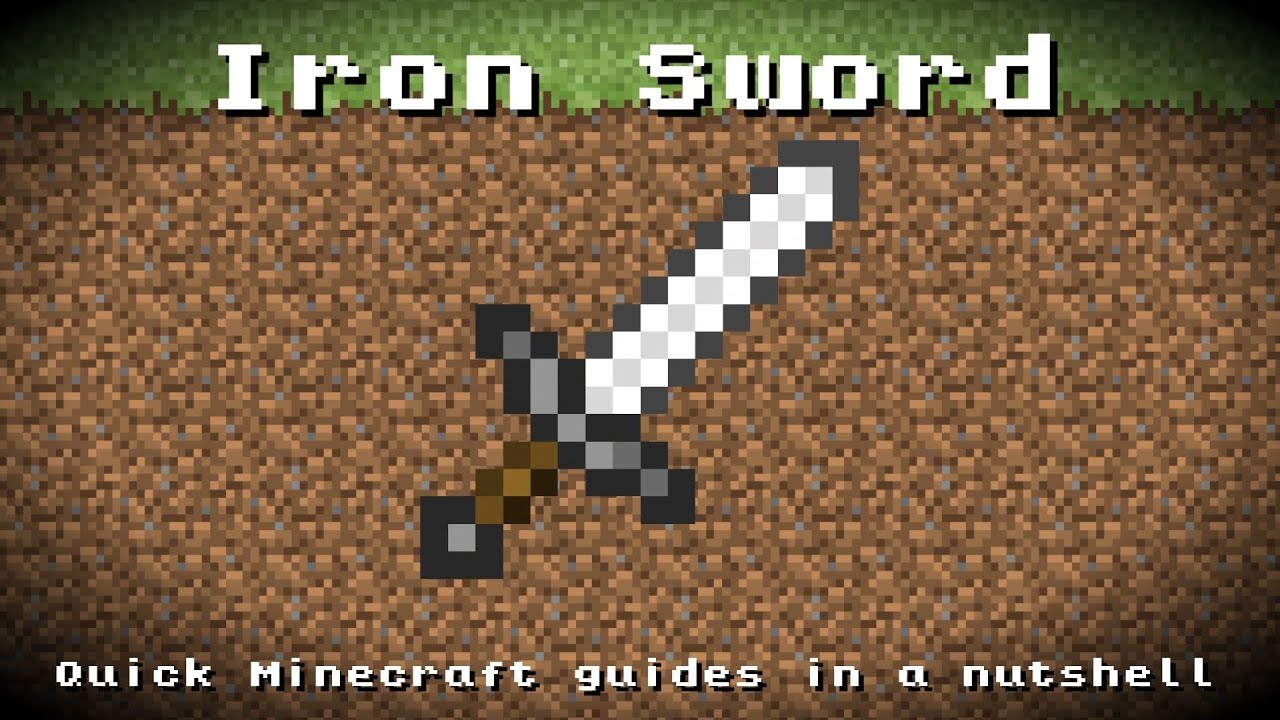 Minecraft - Iron Sword! Recipe, Item ID, Information! *Up to date ...