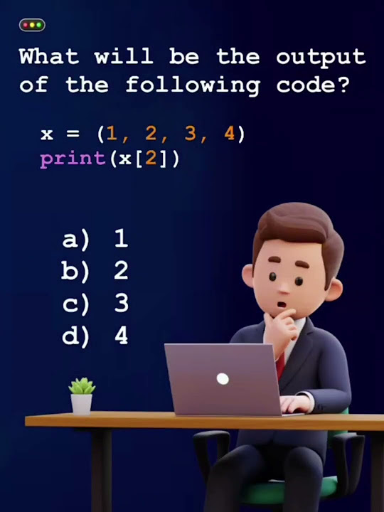 What Will Be The Output Of This Python Code Codingforbeginners Pythonquiz Youtube
