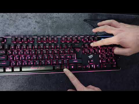 Демонстрация работы клавиатуры Dexp Hellfire GK-100 - YouTube