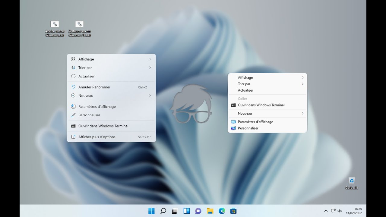 Restaurer le menu contextuel Windows 10 dans Windows 11 - YouTube