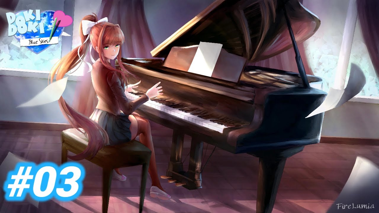 [RUTA MONIKA] PASAMOS EL RATO CON MONIKA | Doki Doki Blues Skies | #3 ...