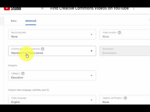 Add Creative Commons License to Your YouTube Video - YouTube