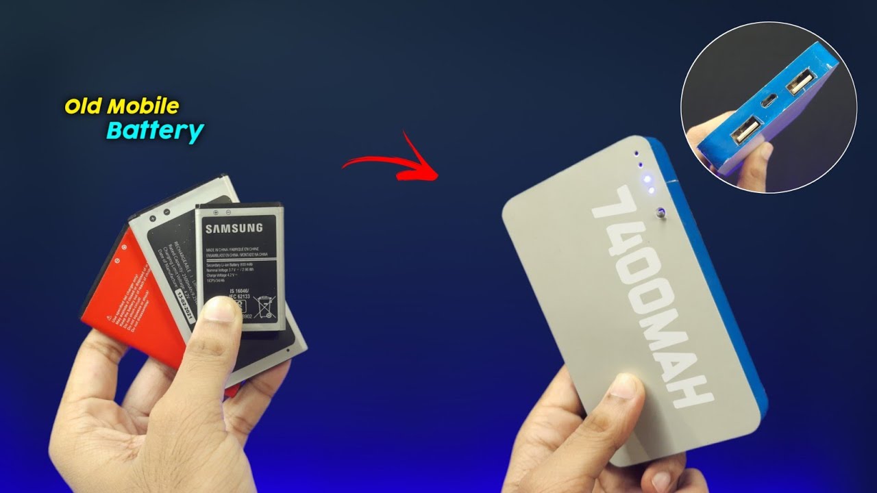 Homemade Power Bank Using Old Mobile Battery from PVC Pipe - DIY Active ...