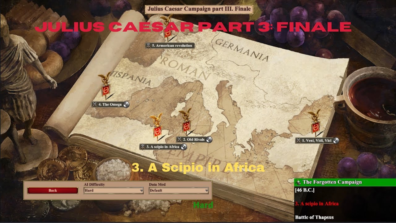 3. A Scipio in Africa | Julius Caesar Part 3 | Age of Empires II DE ...
