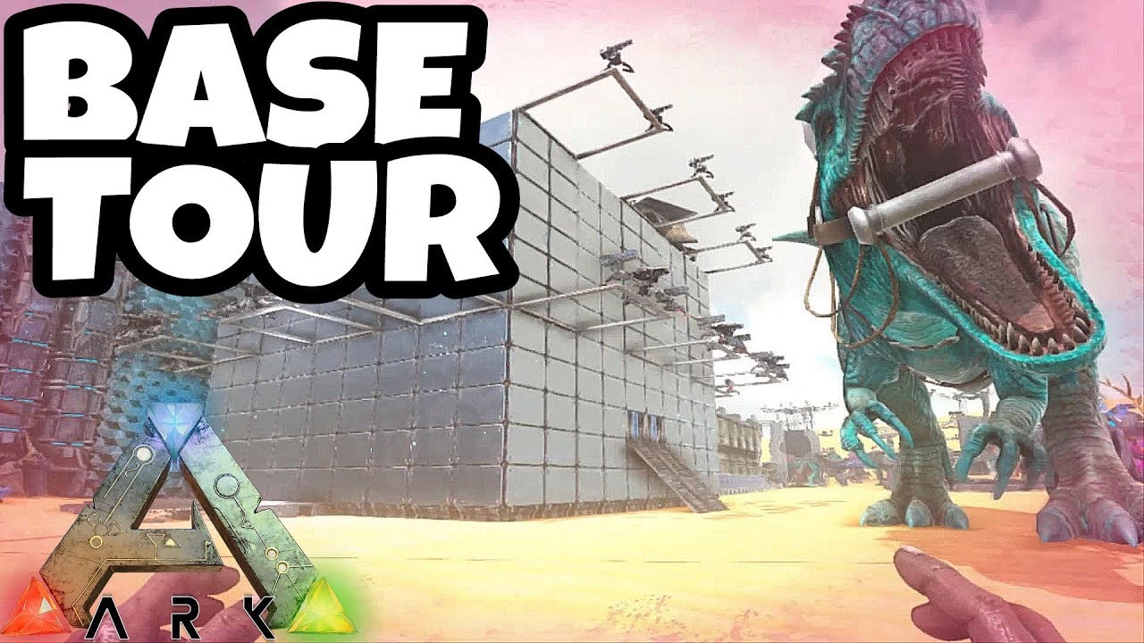 Ark Official PvP | Base Tour | Ark Survival Evolved - YouTube