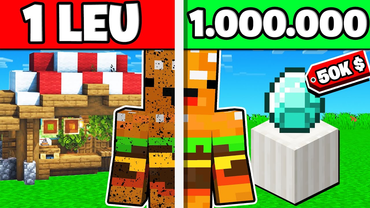 MAGAZIN DE 1 LEU vs 1.000.000 LEI in MInecraft! - YouTube