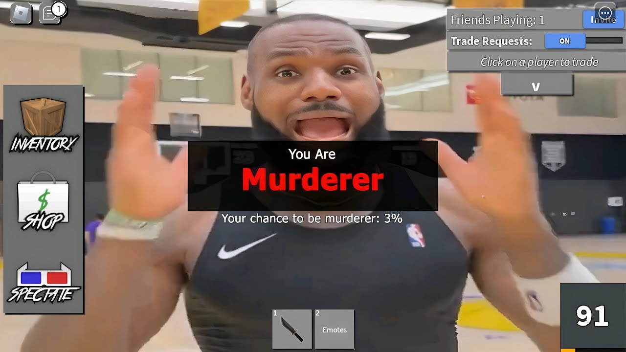 LeBron James, scream if you love Murder Mystery 2 - YouTube