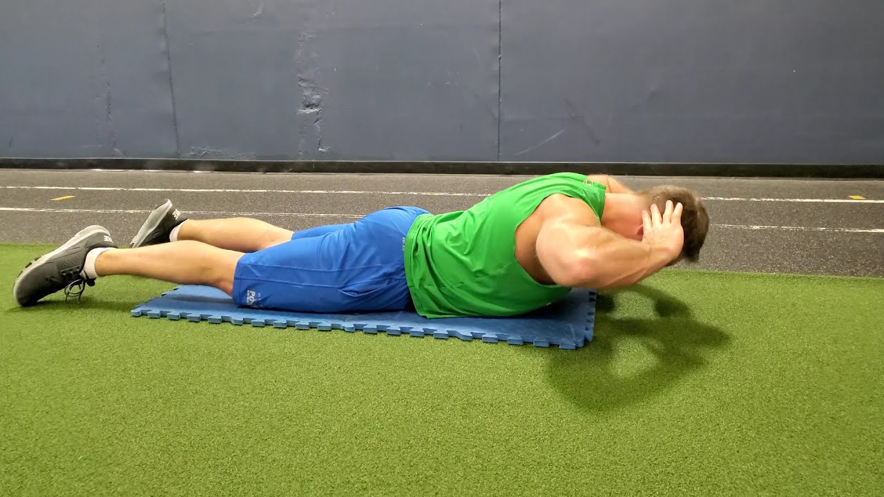 Back Extension: prone- elbows out - YouTube