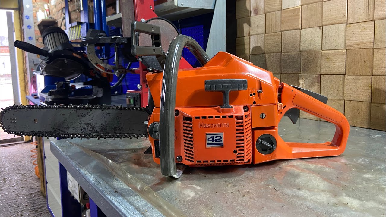 Husqvarna 42 Special 1992 г. Старенькая но бодрая бензопила! - YouTube