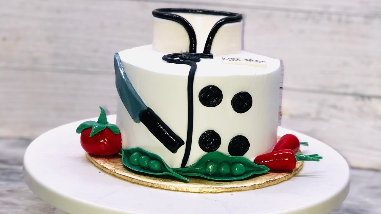 Chef themed Cake tutorial #customisedcakes #cake #homemade - YouTube