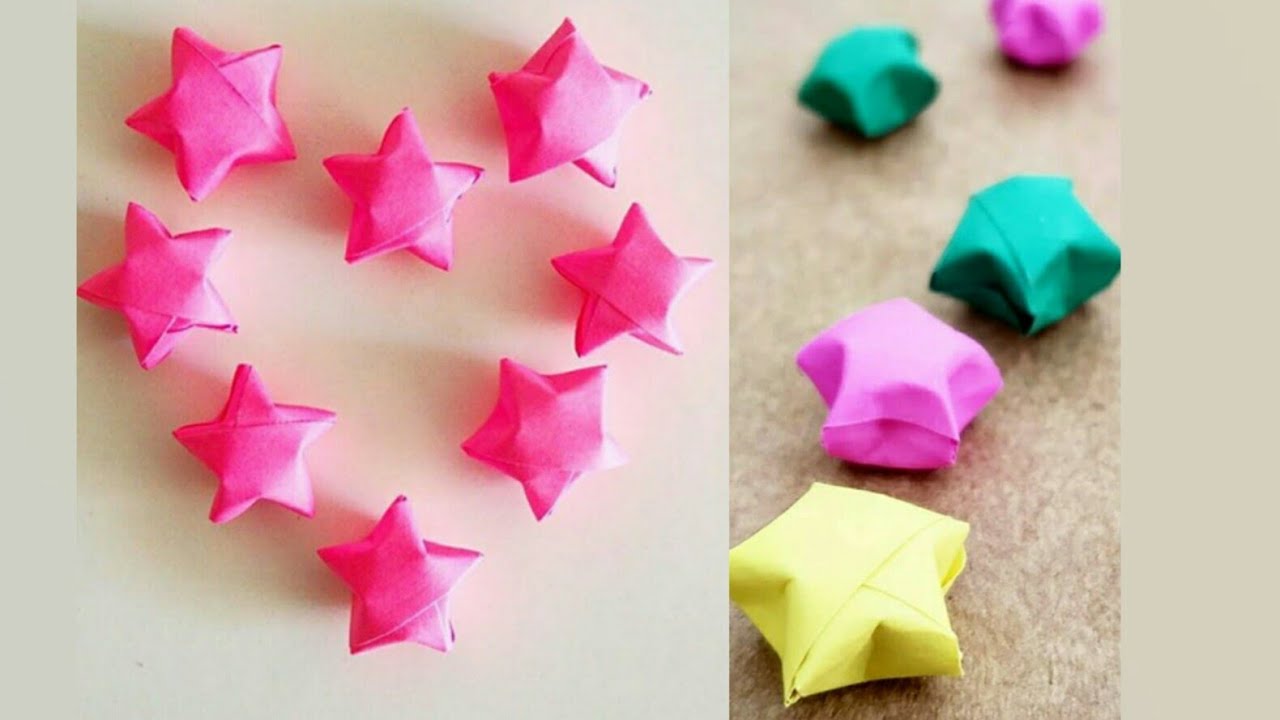 How to make easy & simple paper star | DIY mini paper star - YouTube