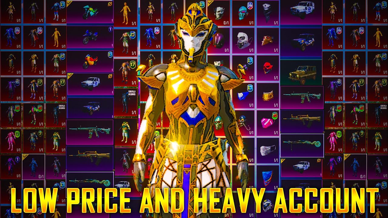 Low Price And Heavy Pubg Account | Phero Mummy Godzila And Upgradable ...