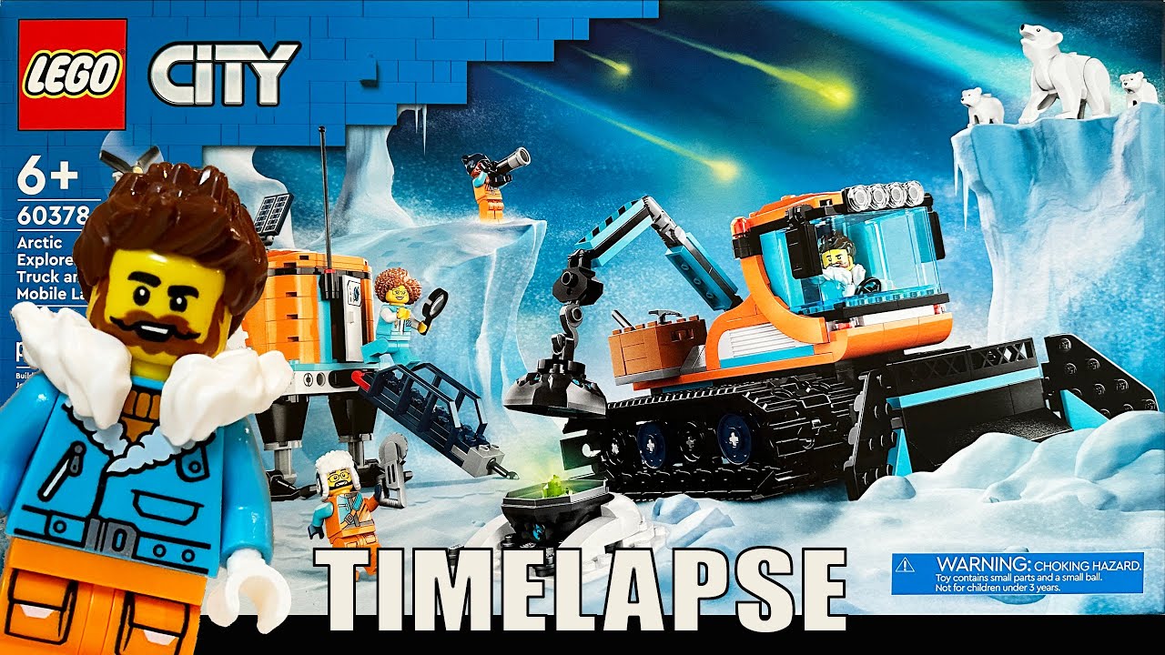 LEGO City Arctic Explorer Truck and Mobile Lab 60378 | TIMELAPSE - YouTube