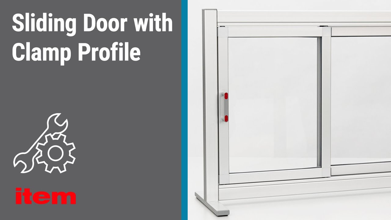 How do I create sliding doors with the item Clamp Profile? Step-by-step ...