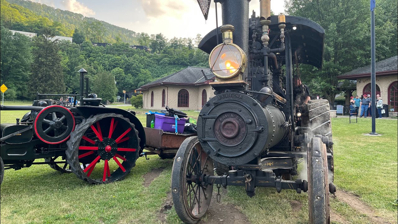 Frick traction engine at Horseshoe Curve - YouTube