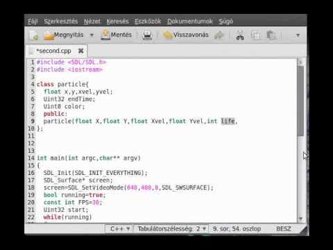 SDL tutorial 21 - particle engine (part 1) - YouTube