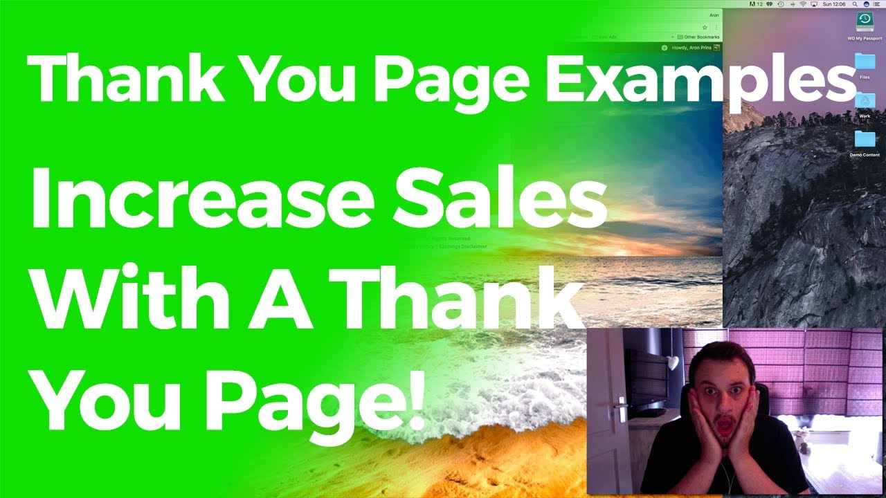 Thank You Page Examples - Increase Sales With A Thank You Page! - YouTube