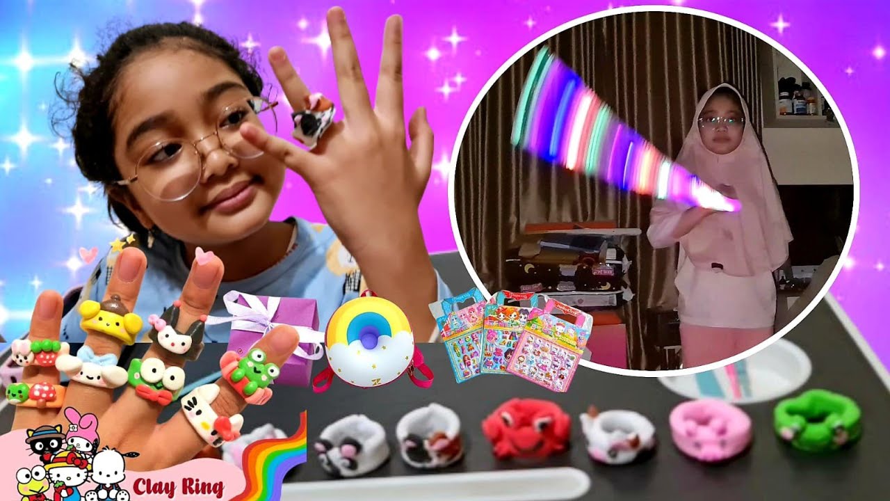 DIY Kids 💞 Kreativitas Hanum Membuat Cincin Dari Clay - Keseharian ...