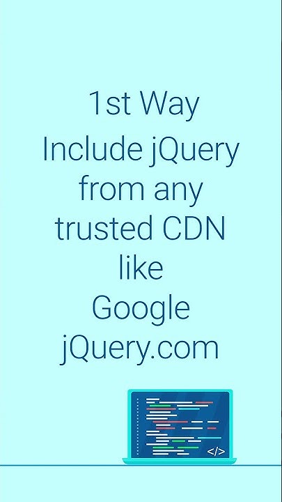 How to add jQuery Library to Your Web Pages - YouTube