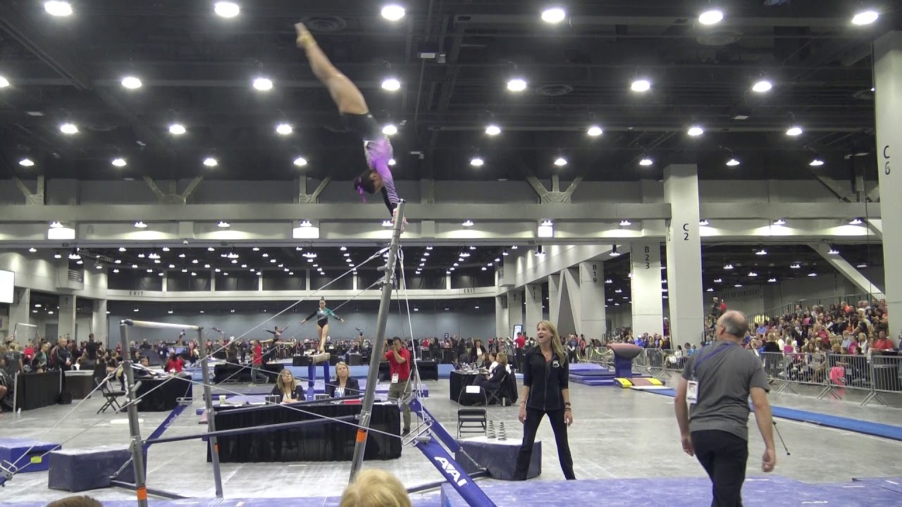 JrE Amelia Knotts, GTC | L10 Bars 2018 JO Nationals - YouTube