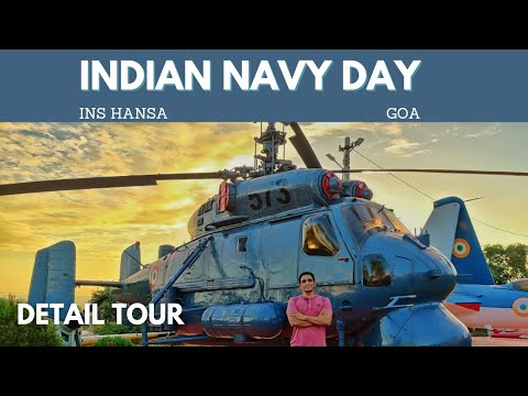 Detail tour of Asia's only Indian Naval Aviation Museum at INS Hansa ...