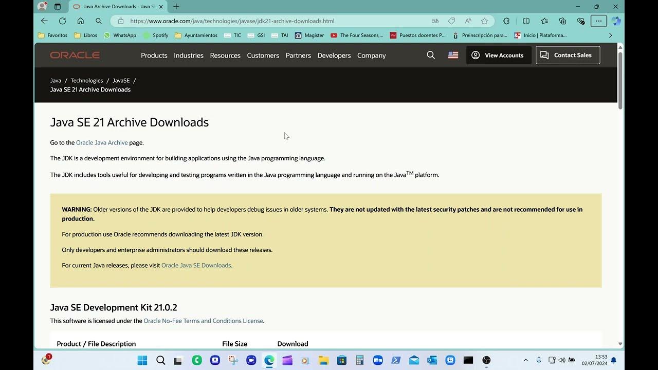 Instalar Java JDK 21. Prof. Ingeniero Informático Eduardo Rojo Sánchez - YouTube